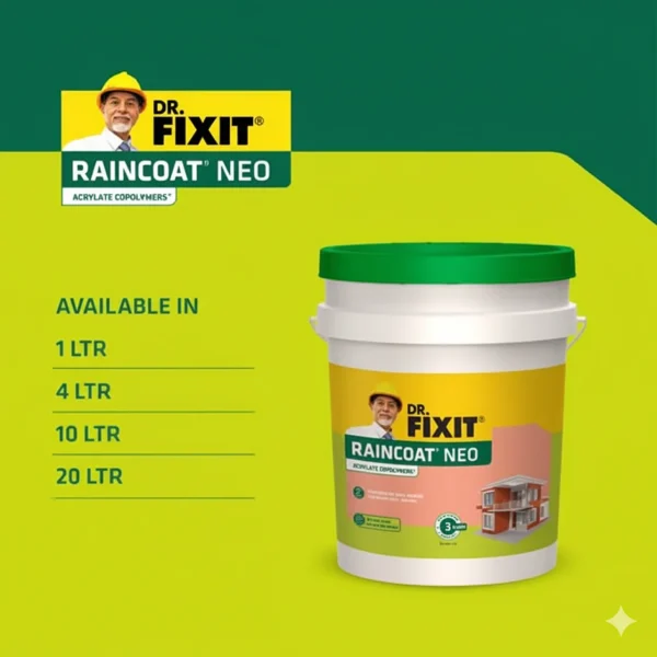 Buy Dr. Fixit Raincoat Neo (Waterproof Paint) | OnlinePaints.in